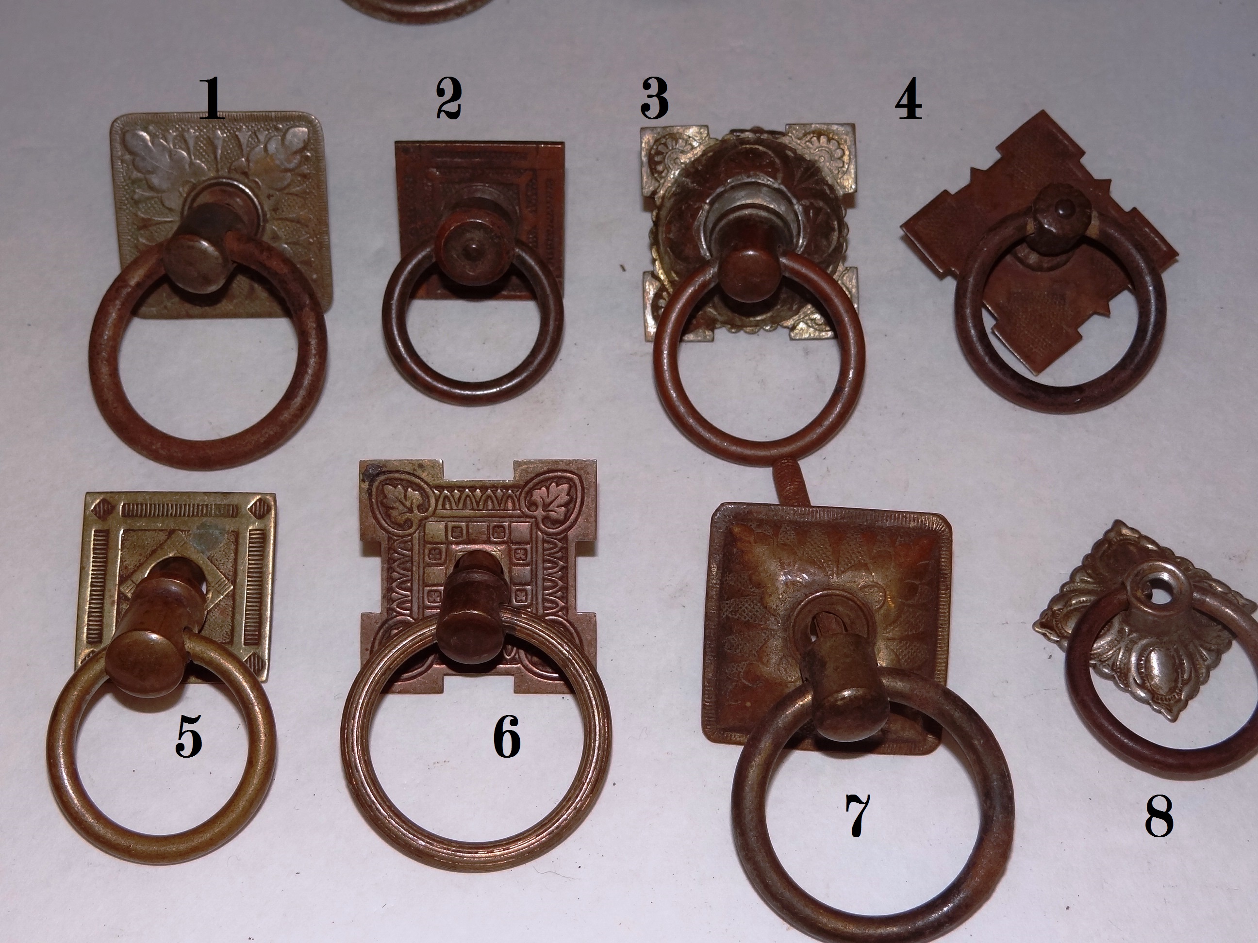Robinson's Antiques Antique Hardware-Victorian Ring Pulls