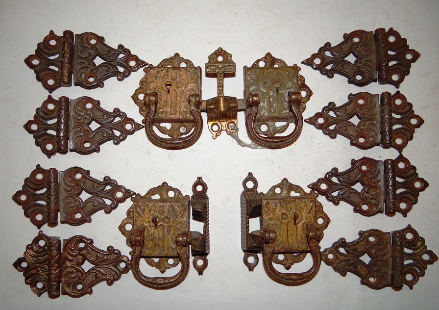Robinson's Antiques Antique Hardware - Ice Box Hinges & Latch Sets